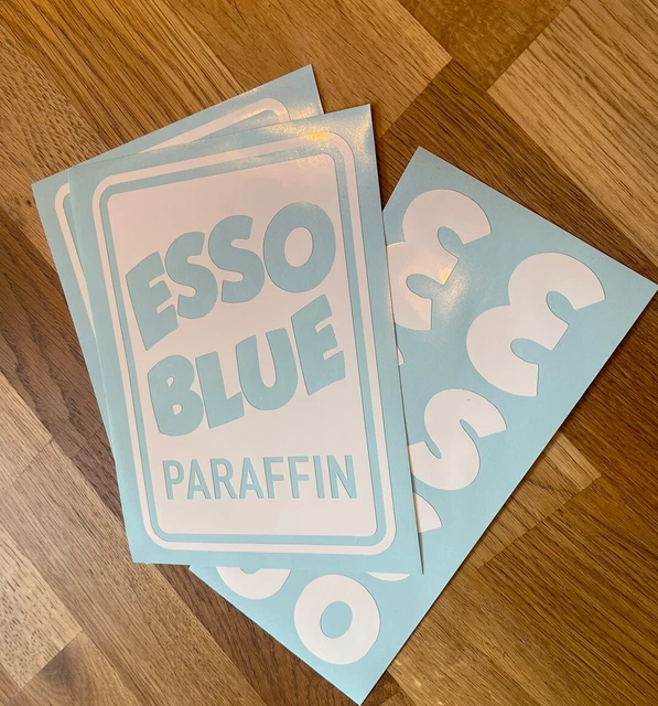 ESSO BLUE PARAFFIN Sticker Decal 2 Gallon Petrol Oil Fuel Can £8.75 ...