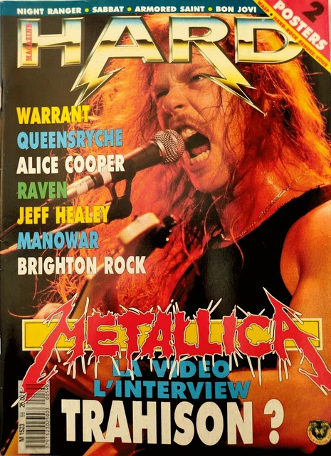 HARD ROCK MAGAZINE 1989 METALLICA " la vidéo l'interview trahison " +2 ...