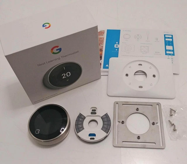 GOOGLE NEST WI-FI Smart Learning Thermostat (3rd Generation) - AS IS ...