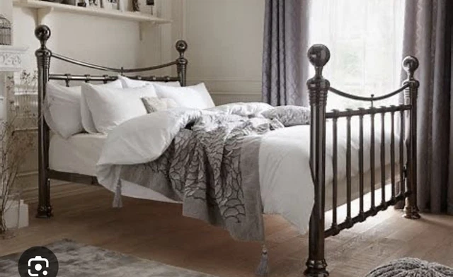 DREAMS HUGO NELSON Metal Bed Black King £291.90 - PicClick UK