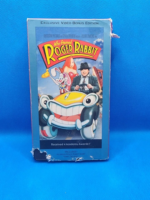 WHO FRAMED ROGER Rabbit VHS Exclusive Video Bonus Edition DISNEY RARE ...
