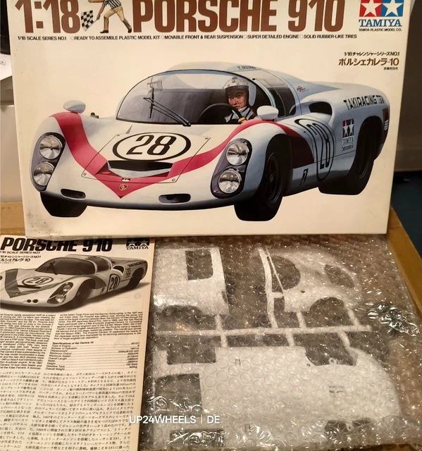 TAMIYA 1/18 PORSCHE 910 Kompletter Bausatz Ungebaut Teile ...