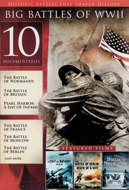 BIG BATTLES OF WWII (10 Films) New DVD £9.29 - PicClick UK