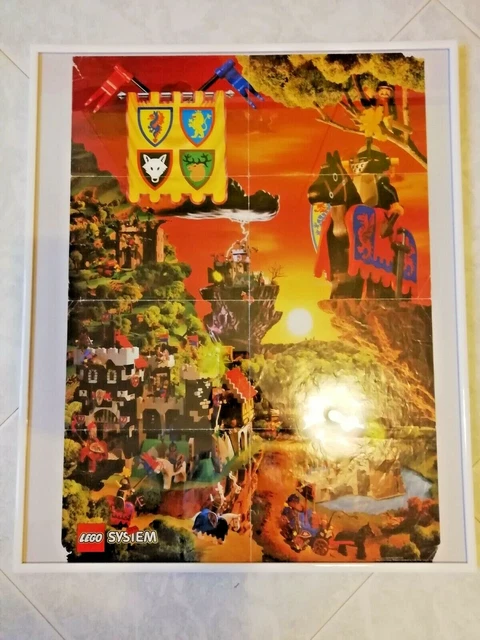 VINTAGE LEGO POSTER RARE - 6086 - Black Knight's Castle 1993 £104.40 ...