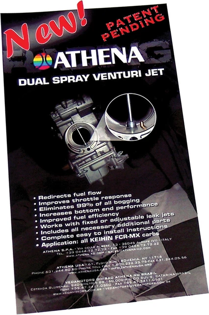 ATHENA DUAL SPRAY Venturi Jet Kit for Keihin FCR-MX Carburetor $190.82 ...