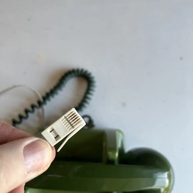 OLD GPO PHONE ROTARY DIAL green WITH MODERN CONNECTOR £26.72 - PicClick UK