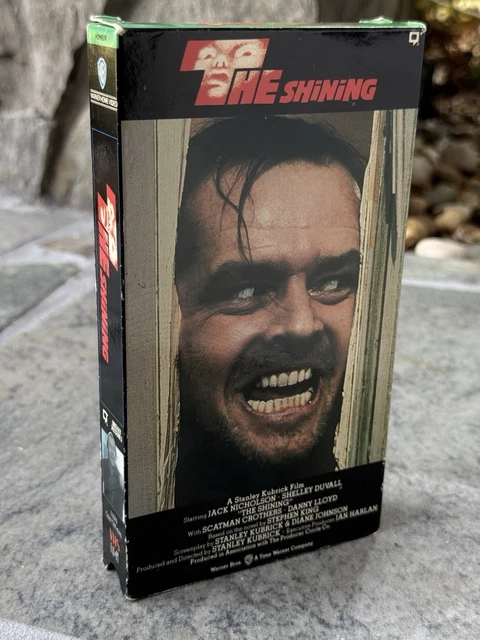 THE SHINING VHS Jack Nicholson 1980 Horror Movie Stanley Kubrick ...