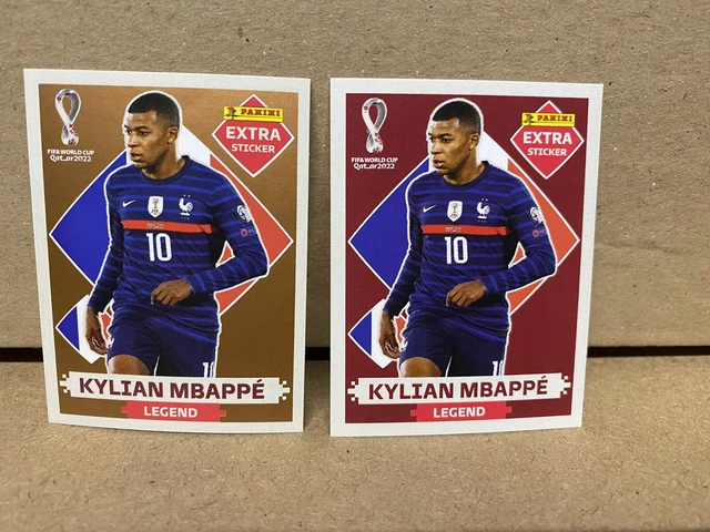PANINI WORLD CUP Qatar 2022 Kylian Mbappe - Bronze / Base Extra Sticker ...