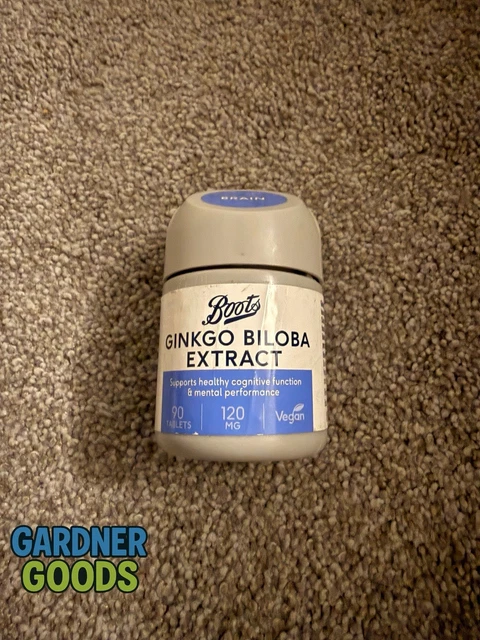 BOOTS GINKGO BILOBA 120mg 90 Tablets £10.50 - PicClick UK