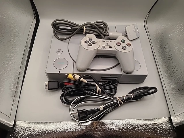 SONY PLAYSTATION 1Classic Gray Console System Ps1 Cords Controller ...