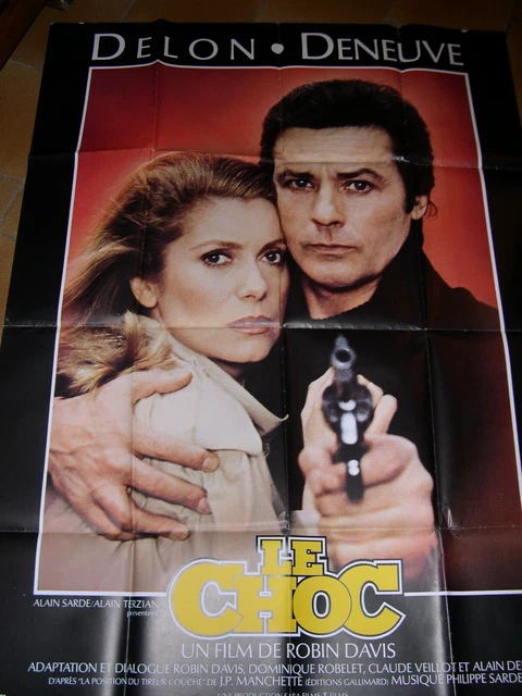 AFFICHE DE CINÉMA LE CHOC (1982) Robin DAVIS ( 160X120) Alain DELON C ...