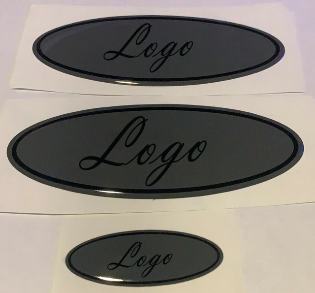 FORD FOCUS ST LINE Gel Badge Overlay Full Set White/Black £20.00 ...