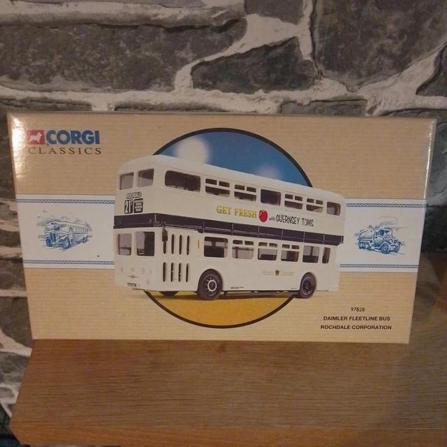 CORGI CLASSICS DAIMLER FLEETLINE 'ROCHDALE CORPORATION' Bus Model MIB £ ...
