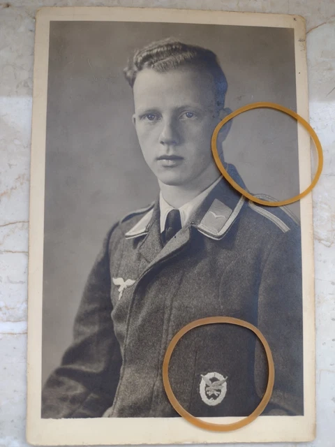 PORTRAIT FOTO MARINE Luftwaffe Bordfunker Brüder WW2 Studio Photo Hamm ...