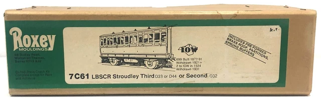 7MM/O ROXEY LBSCR Stroudley Third Or Second Coach To Diag 32,33 Or 44 ...