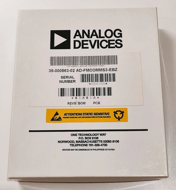 ANALOG DEVICES AD-FMCOMMS3-EBZ AD9361 SDR FMC Evaluation Board # NEU ...