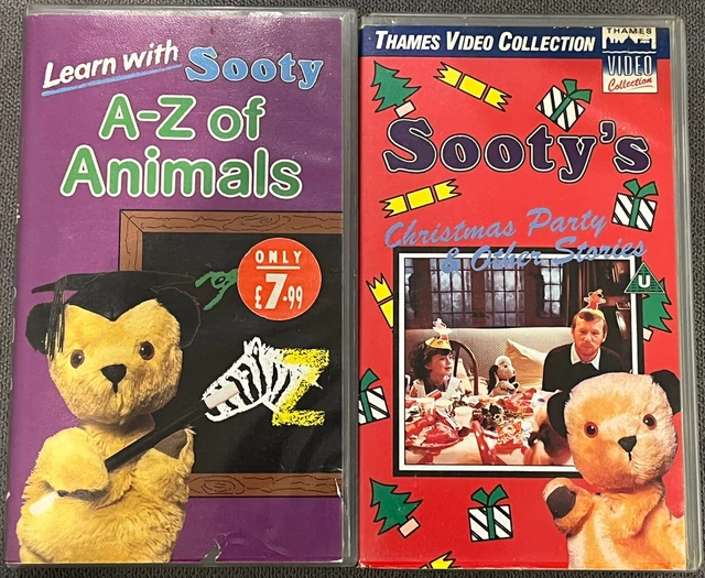 4X SOOTY VHS PAL Tapes Animals/Christmas/Be Safe/Start To Read 2 Rare ...