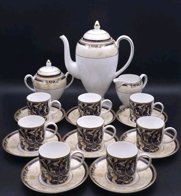 WEDGWOOD CORNUCOPIA COFFEE Set for 8 People 1st Quality £399.90 ...