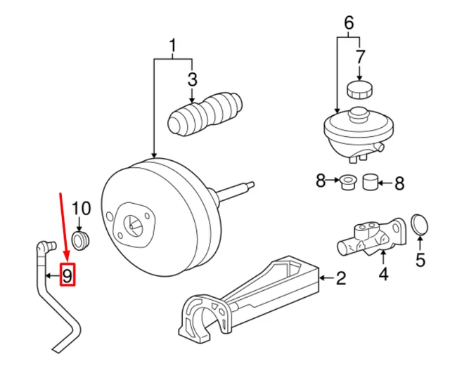PORSCHE 911 997 Brake Booster Vacuum Line 99735557700 NEW GENUINE £159. ...
