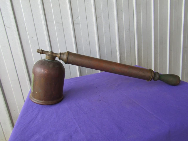 REGA BRASS HAND Pump Sprayer Australia Brass, Copper and Wood Vintage ...