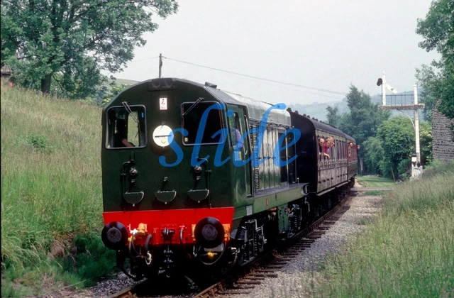 BRITISH RAILWAYS EE Diesel Locomotive 20031 Keighley Original Slide ...