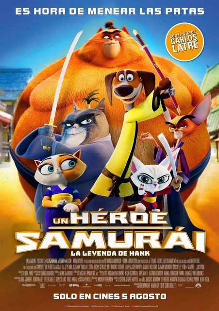 UN HÉROE SAMURÁI: La leyenda de Hank. Poster original 70 x 100 cm aprox ...