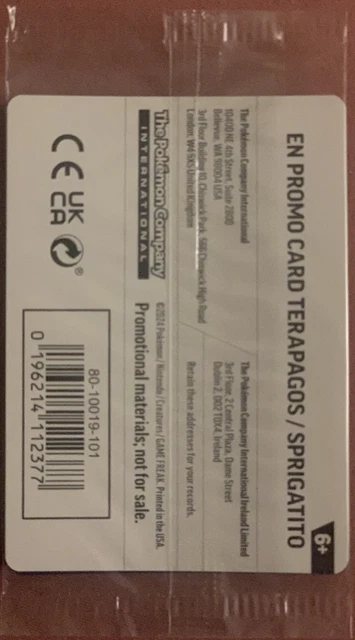 🔥 TERAPAGOS/SPRIGATITO 🔥 161/191 GAMESTOP Promo Card Pokemon Horizons ...