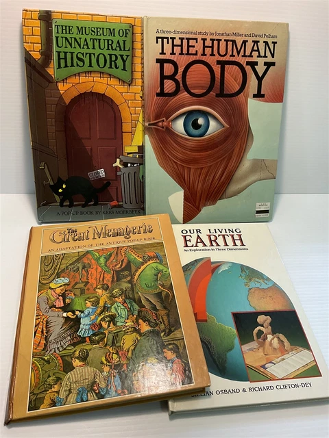 4 DAMAGED POP-UPS - Human Body Earth Unnatural History - Parts Art ...