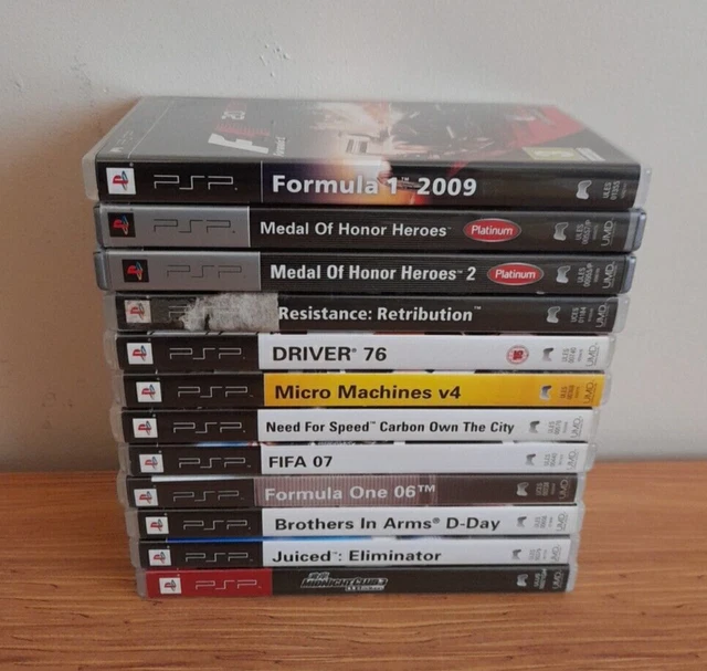 PLAYSTATION PORTABLE 12 Game Bundle Sony PSP Games Bundle £49.95 ...