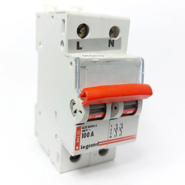LEGRAND 100A MAINS Switch Disconnector 400V 04335 £5.49 - PicClick UK