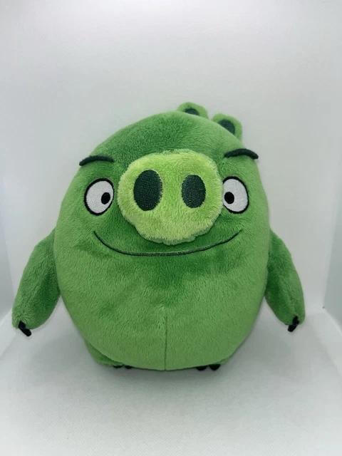 ANGRY BIRDS GREEN Pig Leonard 8” Soft Plush Toy 2016 Rovio Spin Master ...
