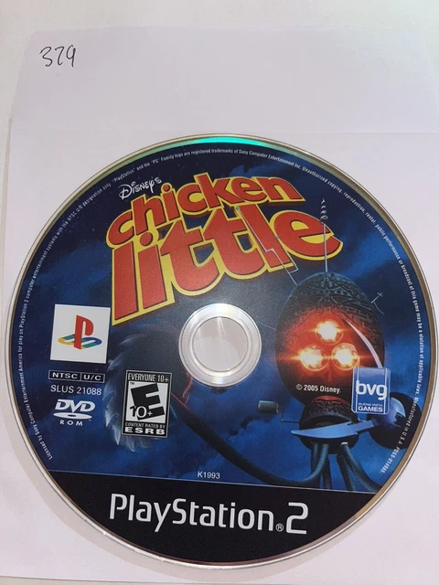 DISNEY'S CHICKEN LITTLE (PlayStation 2, PS2) NO TRACKING - DISC ONLY ...