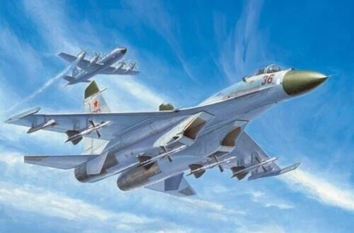 RUSSIAN SU-27 EARLY Modèl Fighter 1:72 Plastique Model Kit Trumpeter ...