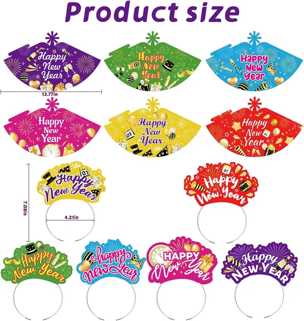 COLORATO ADDOBBI CAPODANNO 2026 Cappellini Capodanno 2026 Occhiali Capodanno 202 EUR 34,99 ...