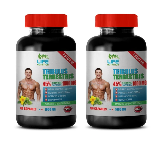 INCREASE MUSCLE SIZE - TRIBULUS TERRESTRIS 45% - testosterone boosting ...