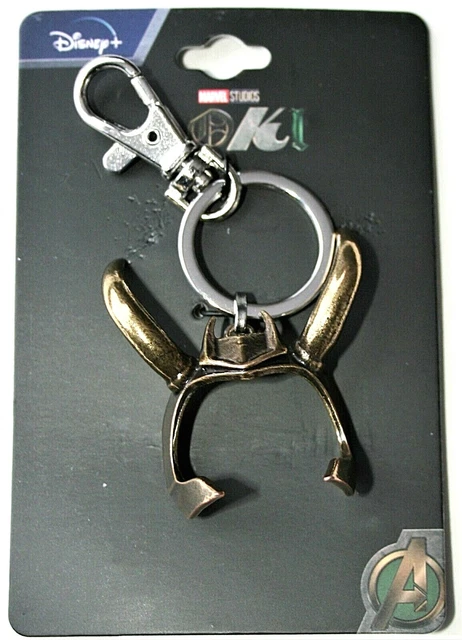 DISNEY STUDIOS LOKI Helmet Horns Marvel Comics Key Chain New NOS MIP ...