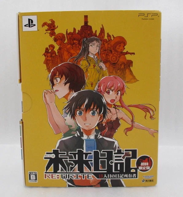 PSP MIRAI NIKKI Re: Write Édition Limitée Japon Import PLAYSTATION ...