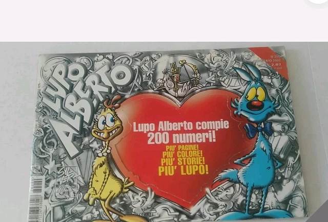 LUPO ALBERTO N.200 Anno 2002 Macchia Nera Con Raro Cuore Centrale ...