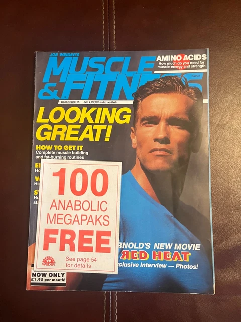 VINTAGE MUSCLE & Fitness Magazine Sep 1988 Arnold Schwarzenegger Cover ...