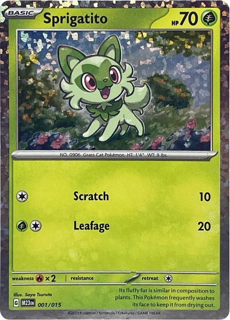 SPRIGATITO 001/015 M23EN Holo McDonalds Pokemon Card - NM $4.00 ...