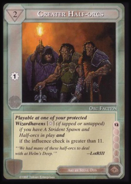 GREATER HALF-ORCS - The White Hand - Middle-Earth CCG MECCG SATM MEWH ...