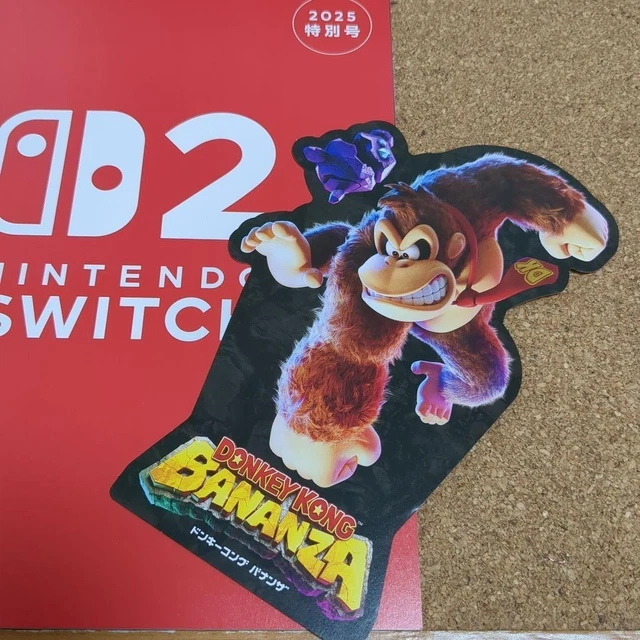 NINTENDO SWITCH 2 Mario Kart World Donkey Kong Bananza Promo Card Set ...