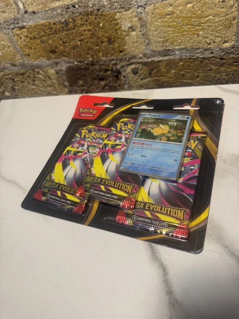 POKEMON TCG MEGA Evolution presale Psyduck 3 Pack Blister sealed $43.84 ...