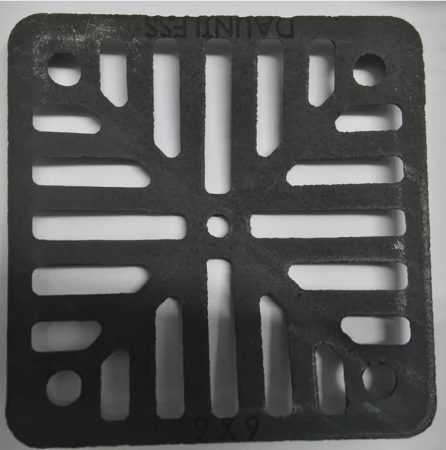 SQUARE 6& (150MM) Cast Iron Thick Heavy Duty Gully Grid Grate Drain ...