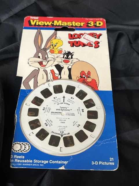 NEW LOONEY TUNES 3d View-Master 3 Reel Packet Bugs Bunny Tweety ...