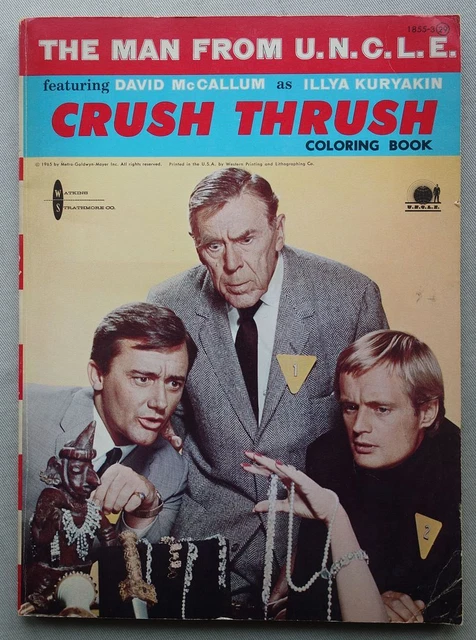 THE MAN FROM Uncle Crush Thrush Coloring Book 1965 VG/FN £0.99 ...