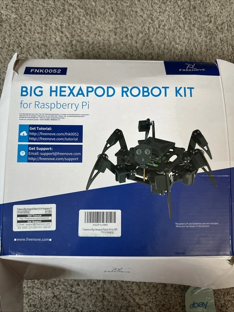 BIG HEXAPOD ROBOT Kit for Raspberry Pi 5 4 B 3 B+ Zero 2 W, Walking ...