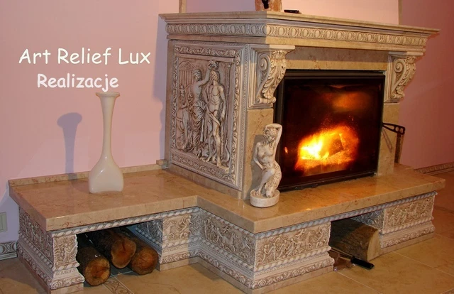 MEDUSA THE GORGON Relief Stucco Gips Greek Sculpture Rosette Greek ...