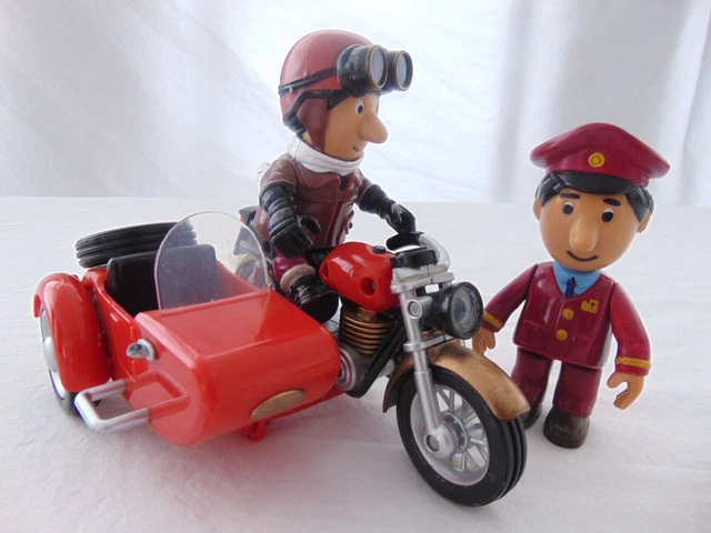 POSTMAN PAT - Ajay Bains Figures With Friction Motorbike & Sidecar £4. ...
