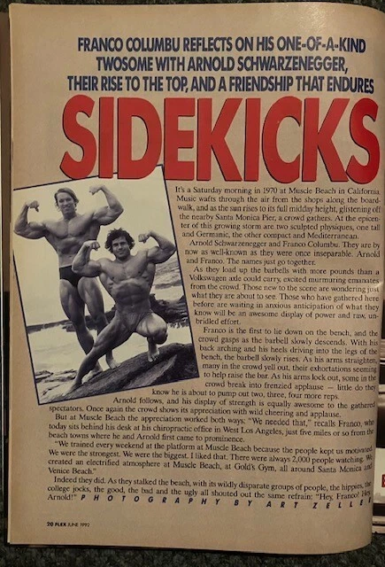 FLEX MAGAZINE JUNE 1992 - Arnold Schwarzenegger & Franco Columbu £10.16 ...